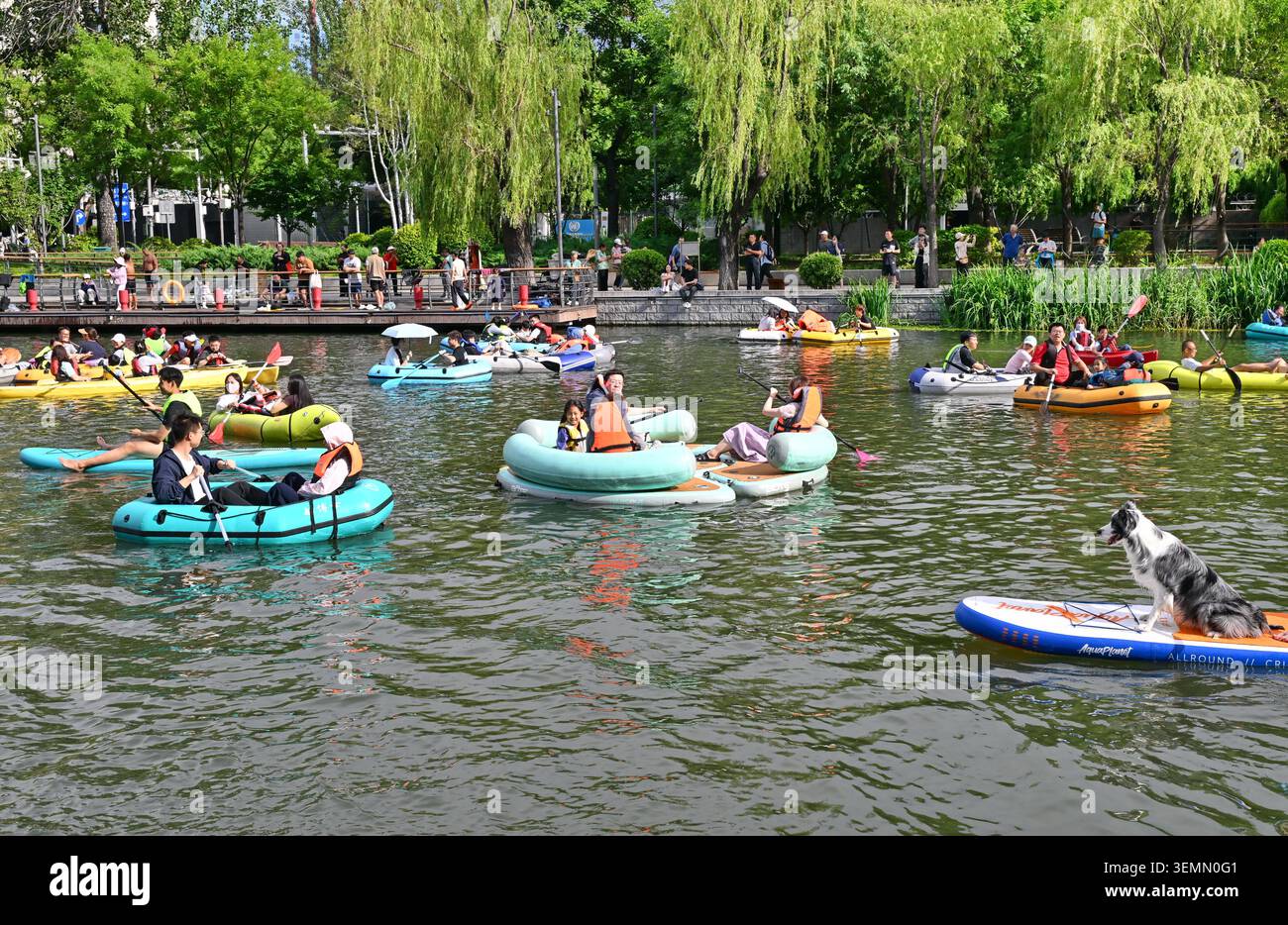 The Liangma River in Beijing's Chaoyang District showcases clear waters ...