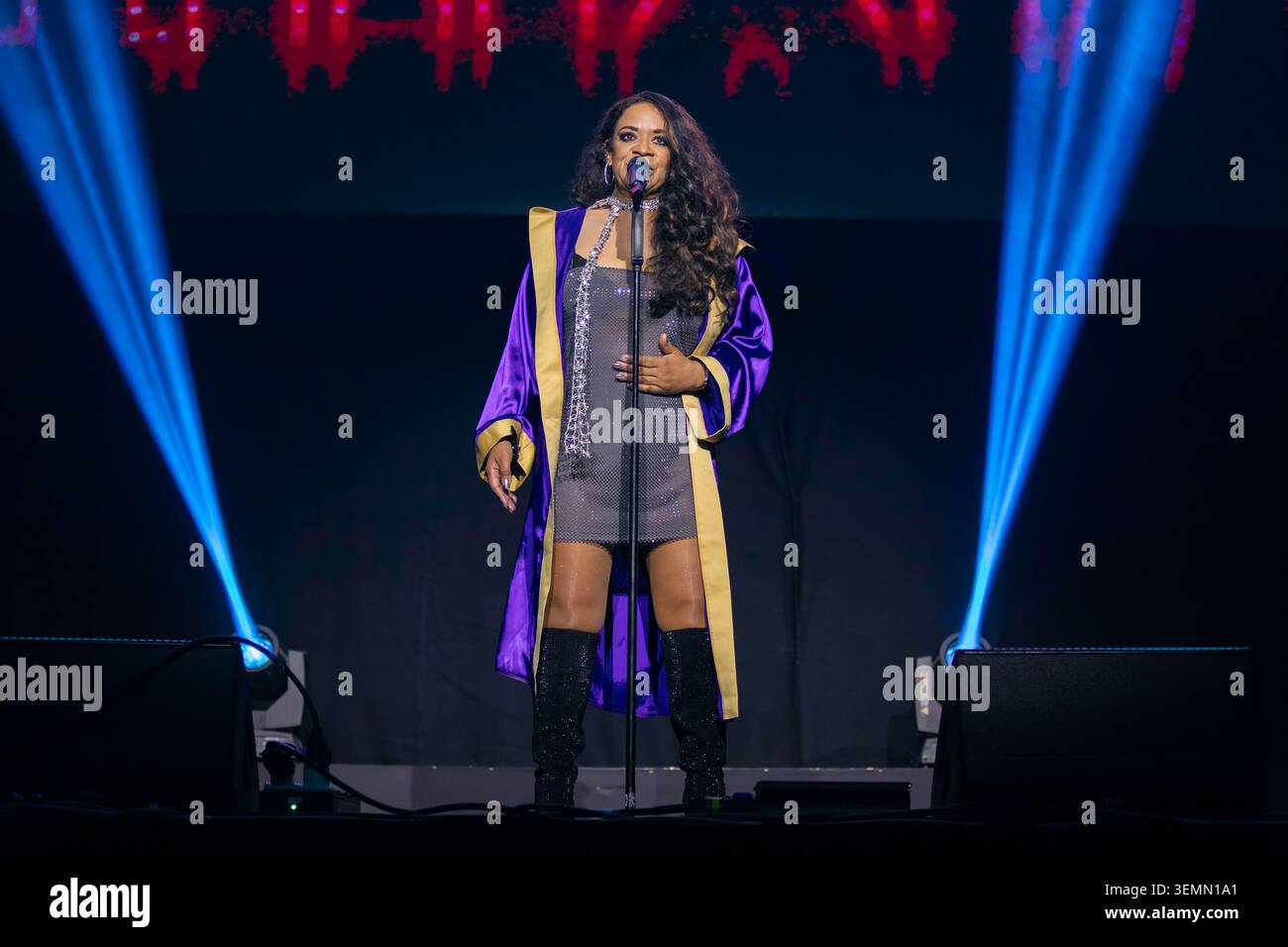 Manchester, England, 7th June, 2026. Rowetta performing at ...