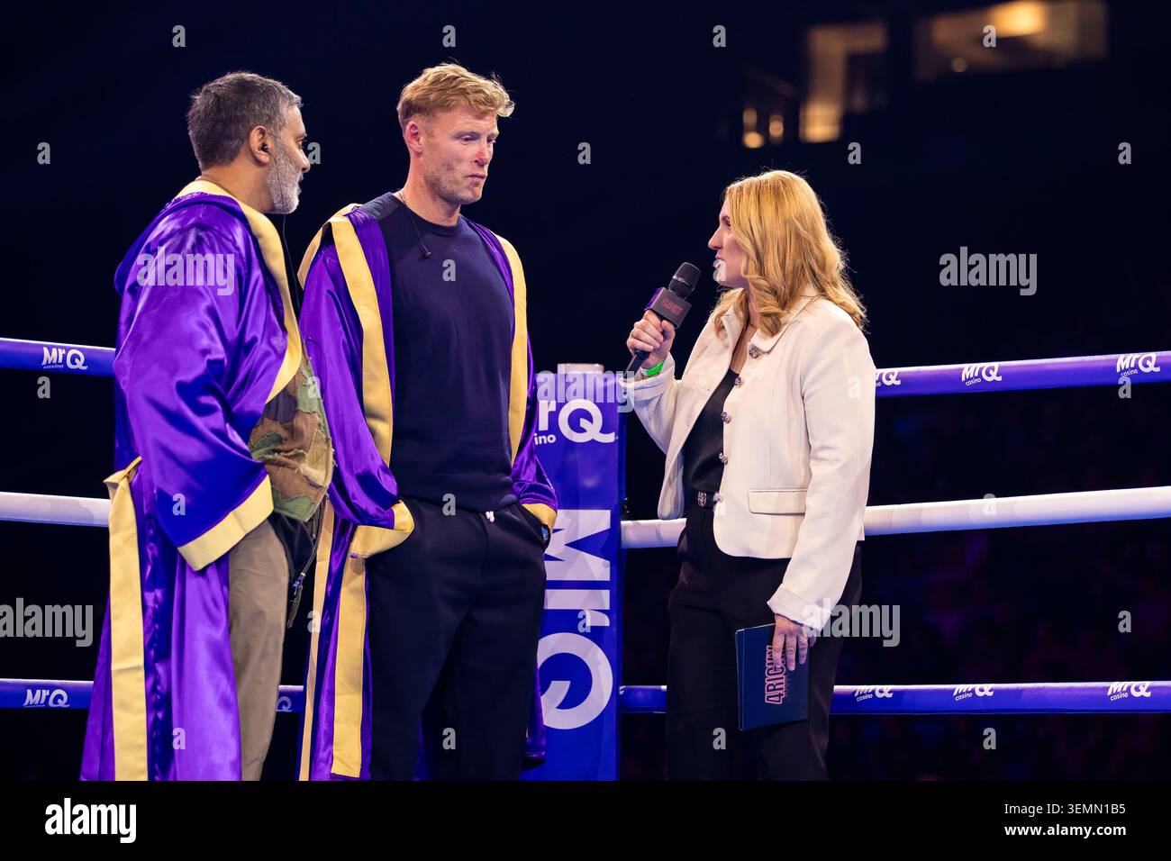 Manchester, England, 7th June, 2026. Stacey Copeland interviewing ...