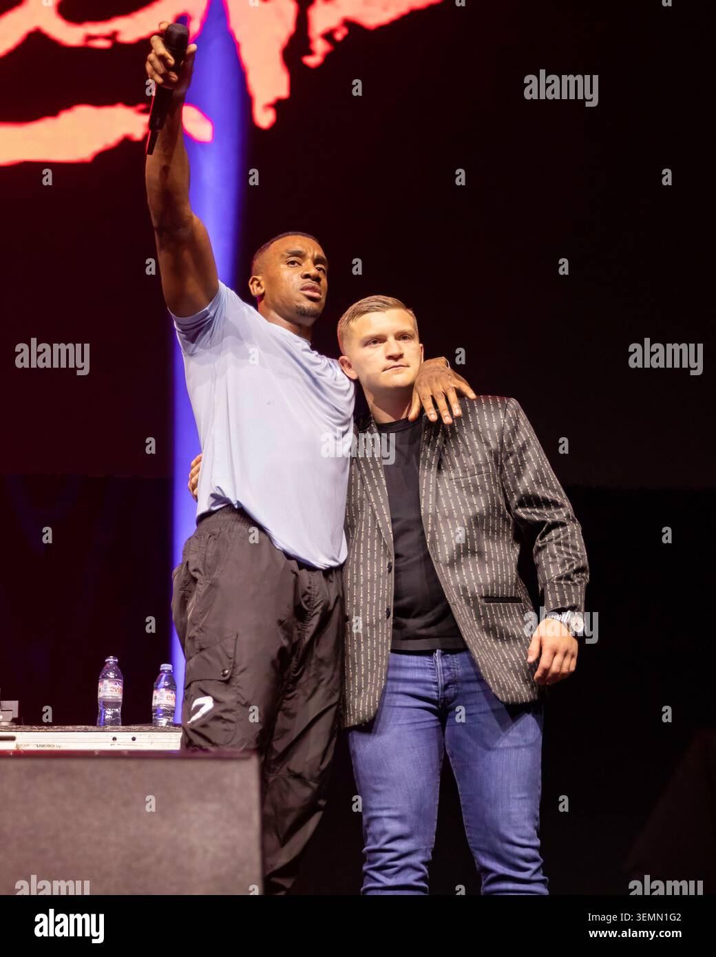 Manchester, England, 7th June, 2026. Bugzy Malone and Campbell Hatton ...