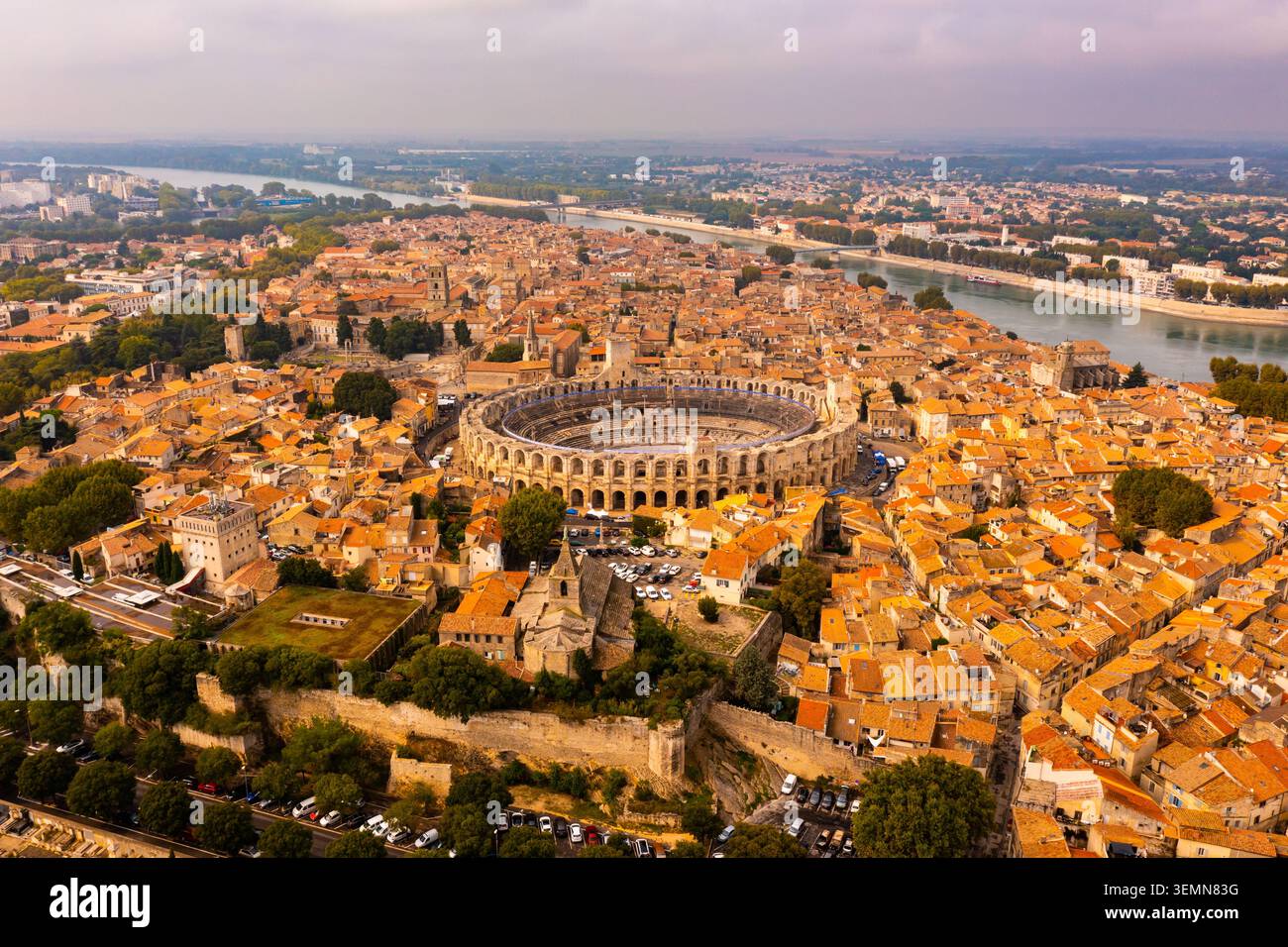 Aerial townscape of Arles Stock Photo - Alamy