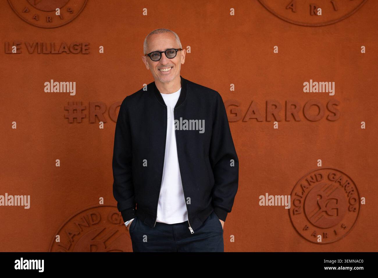 Gad Elmaleh attends the 2026 French Open at Roland Garros on June 7 ...