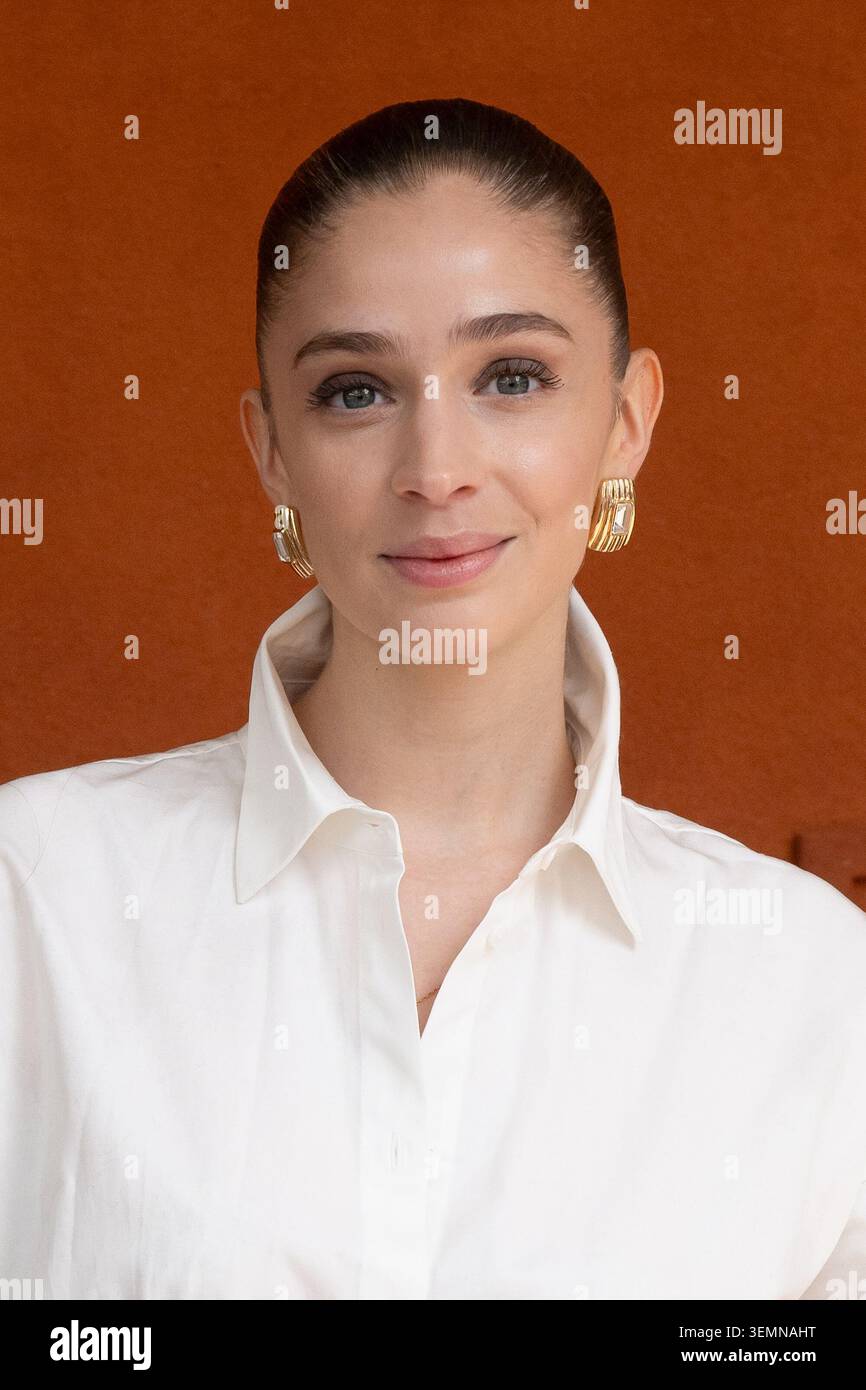 Victoria Dauberviller attends the 2026 French Open at Roland Garros on ...