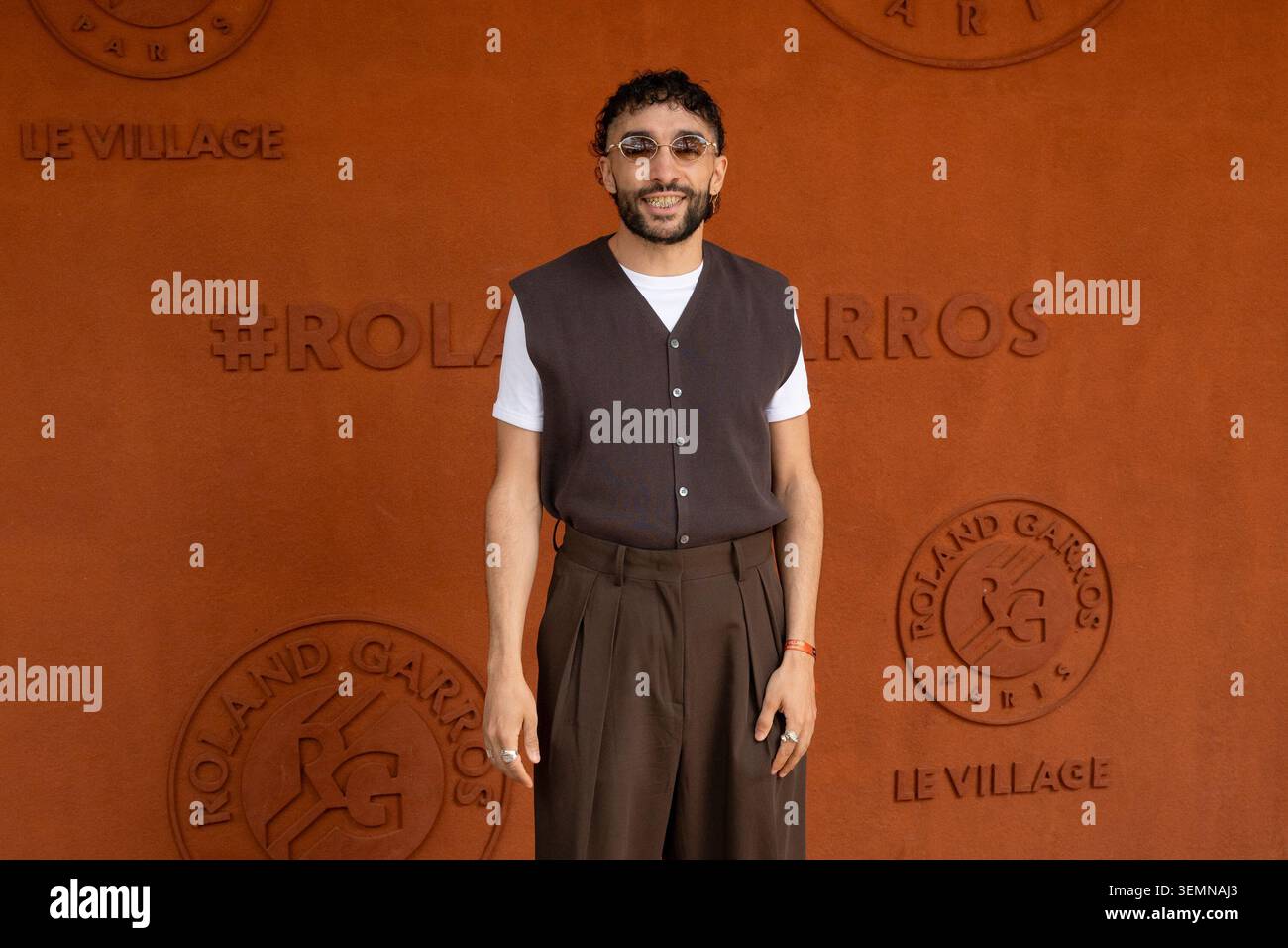 Sofiane Pamart attends the 2026 French Open at Roland Garros on June 7 ...