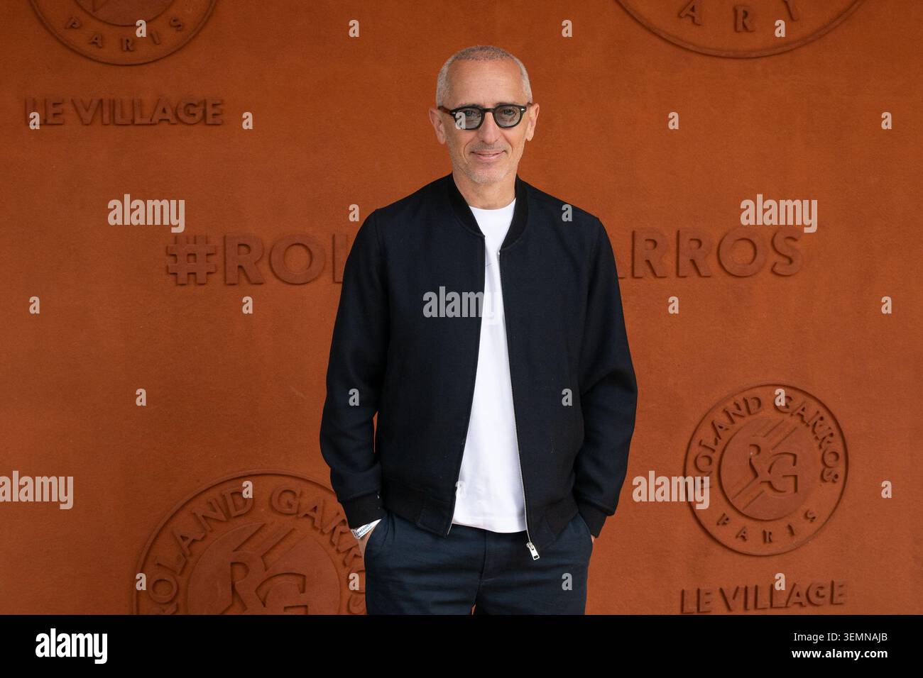 Gad Elmaleh attends the 2026 French Open at Roland Garros on June 7 ...