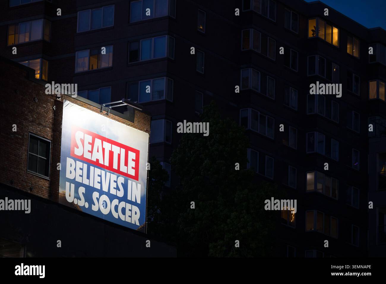 Seattle, USA. 7th Jun 2026.Billboard on the waterfront as Seattle ...