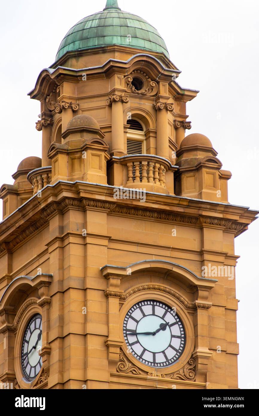 Clock Tower of General Post Office (GPO) in Hobart - Tasmania Stock ...