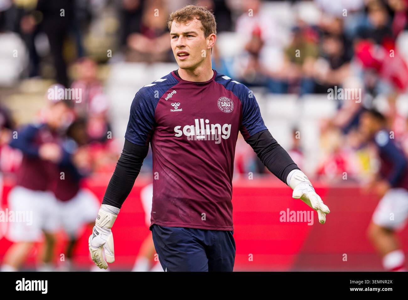 Odense, Denmark. 07th, June 2026. Goalkeeper Mads Hermansen of Denmark ...