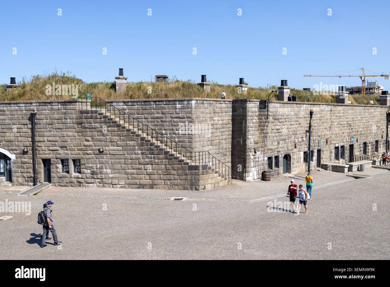 Yarmouth, Canada, 1st September 2025: Stone walls and defensive ...