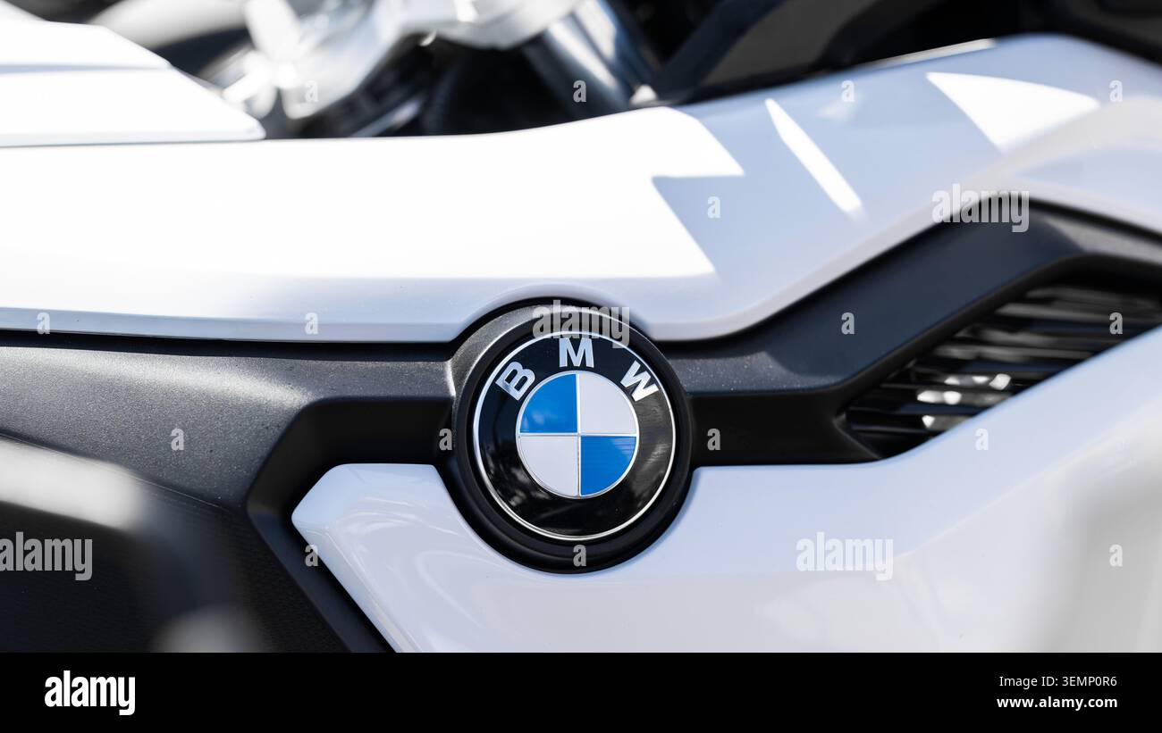 SYMBOL - 07 June 2026, Baden-Württemberg, Niedereschach: The BMW logo ...