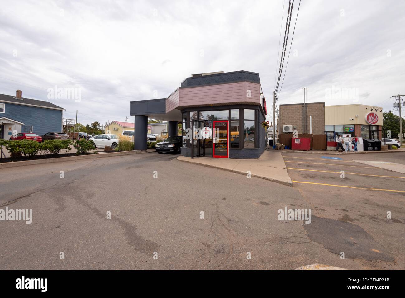Yarmouth, Canada, 1st September 2025: Tim Hortons drive thru restaurant ...