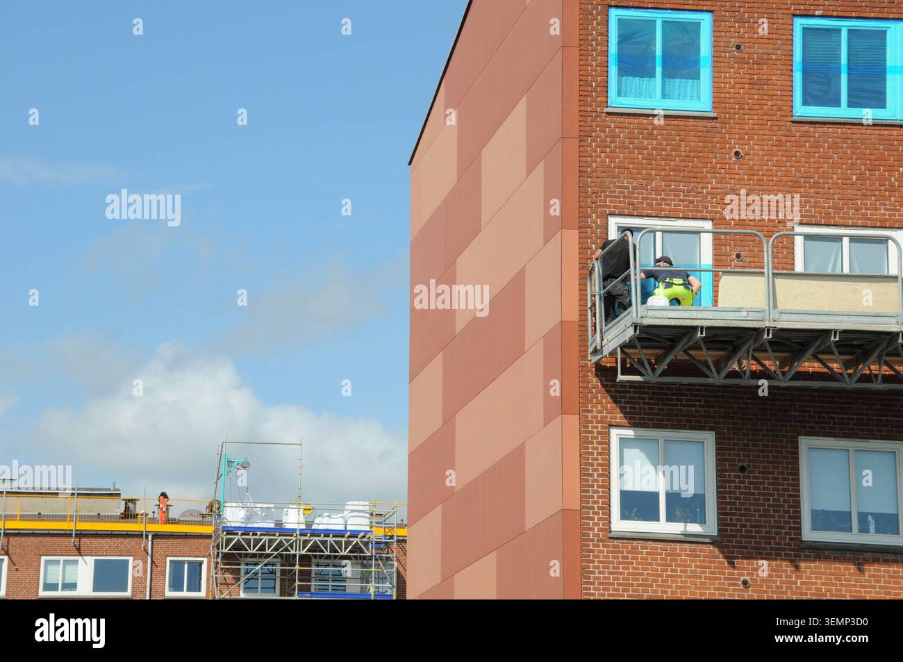 Copenhagen/Denmark /08 JUNE 2026/ males working on building revonation ...