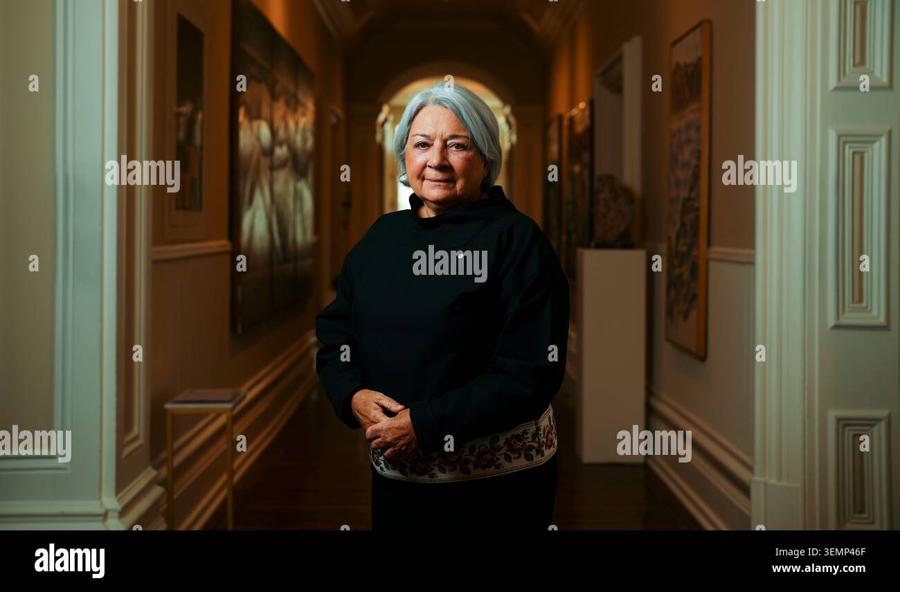 Governor General Mary Simon poses for a portrait at Rideau Hall in ...