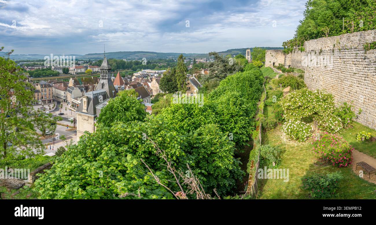 Chateau-Thierry, France - 05 02 2026: Medieval castle. Panoramic view ...