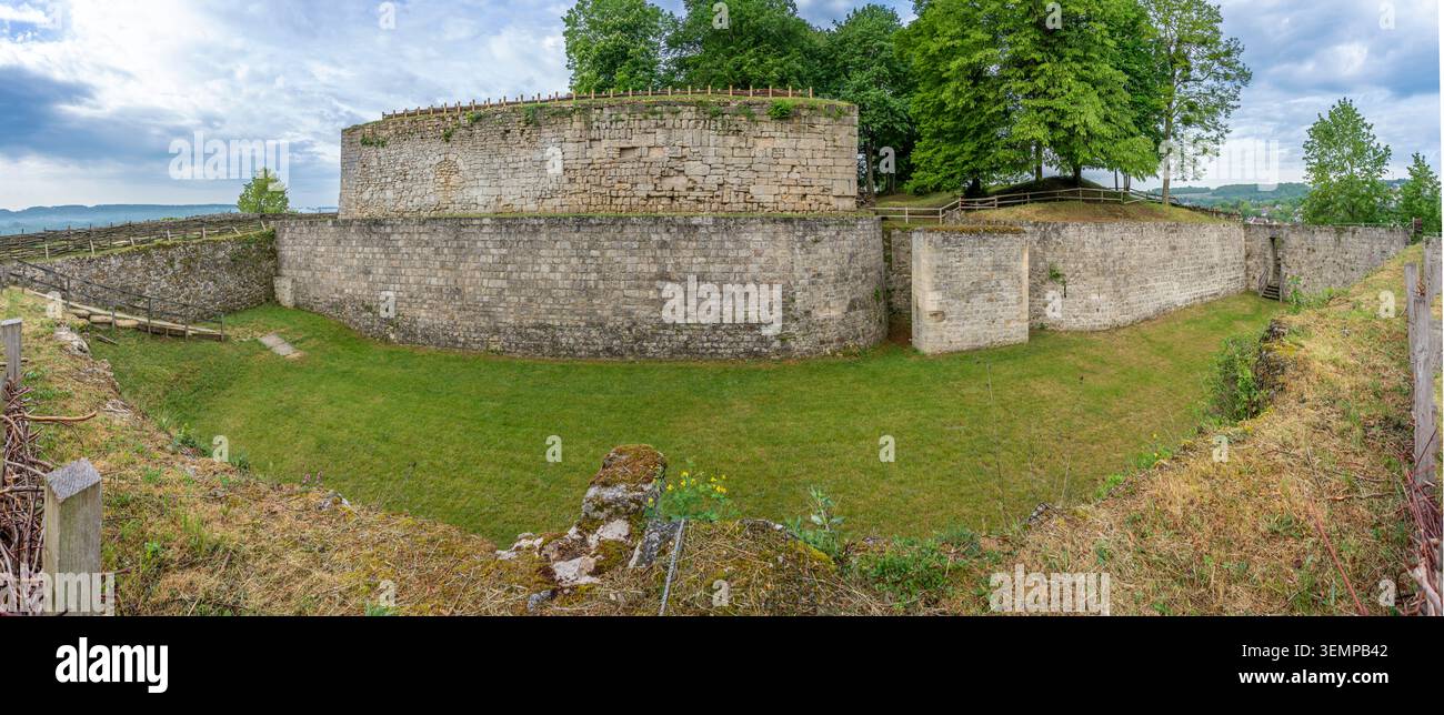 Chateau-Thierry, France - 05 02 2026: Medieval castle. Panoramic view ...