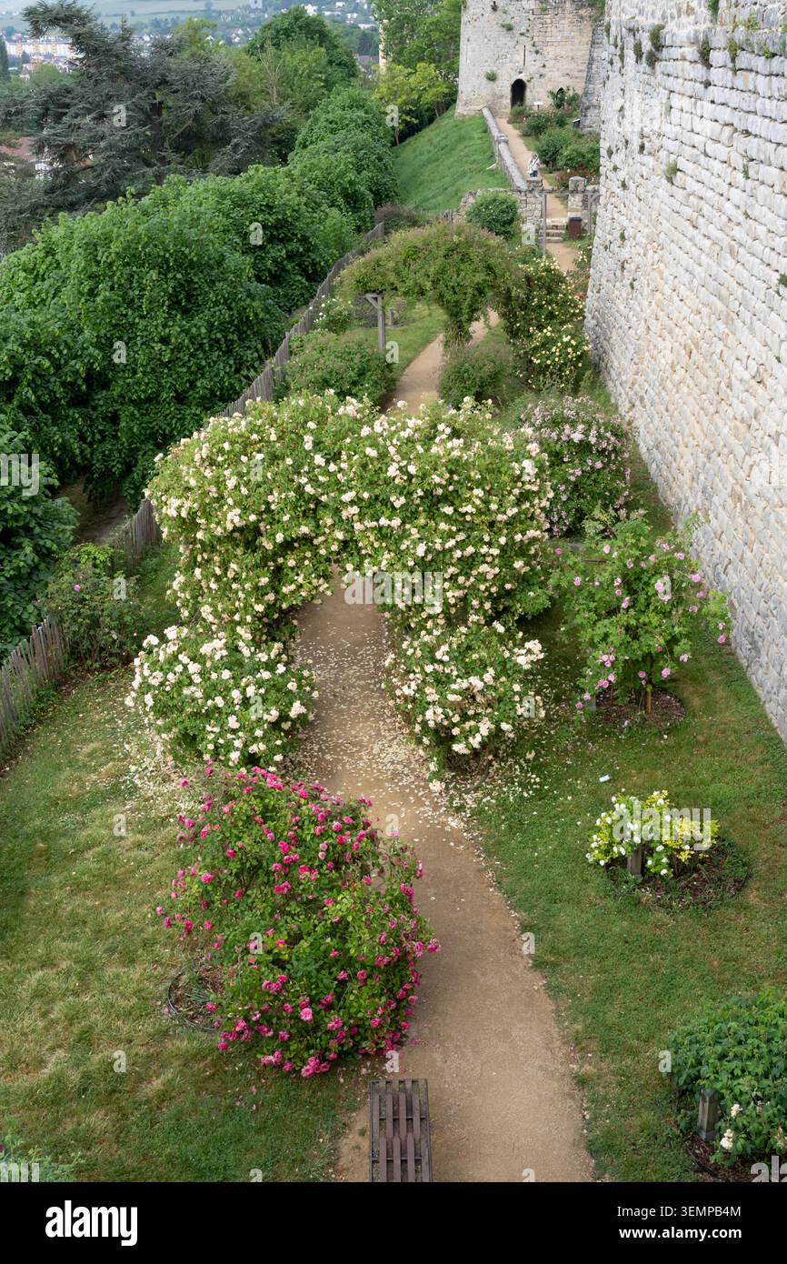 Chateau-Thierry, France - 05 02 2026: Medieval castle. Panoramic view ...