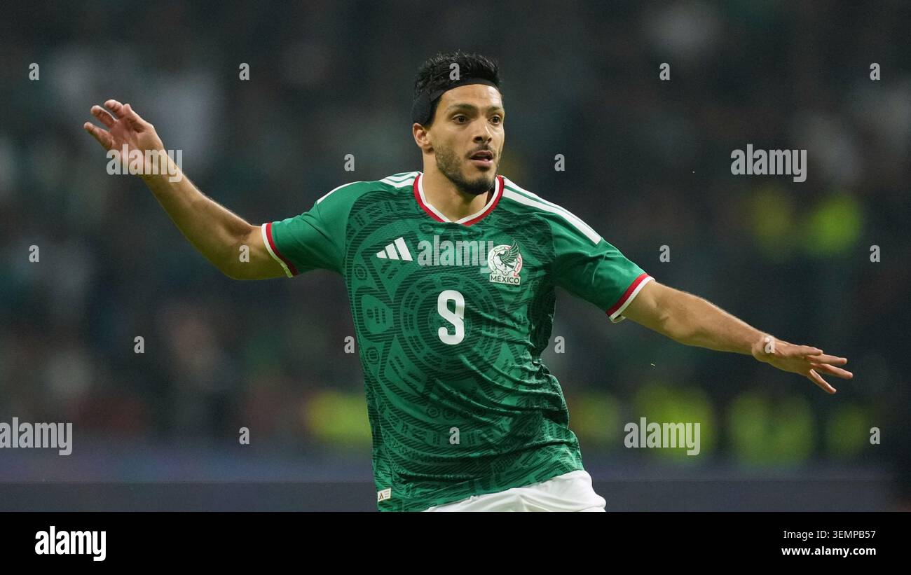 Mexico's Raul Jimenez during an international soccer match against ...