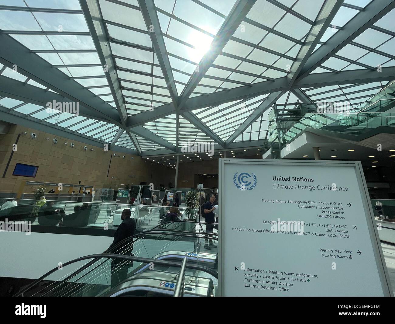 08 June 2026, North Rhine-Westphalia, Bonn: A sign for the UN Climate ...