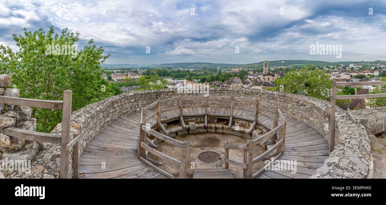 Chateau-Thierry, France - 05 02 2026: Panoramic view of the King's ...