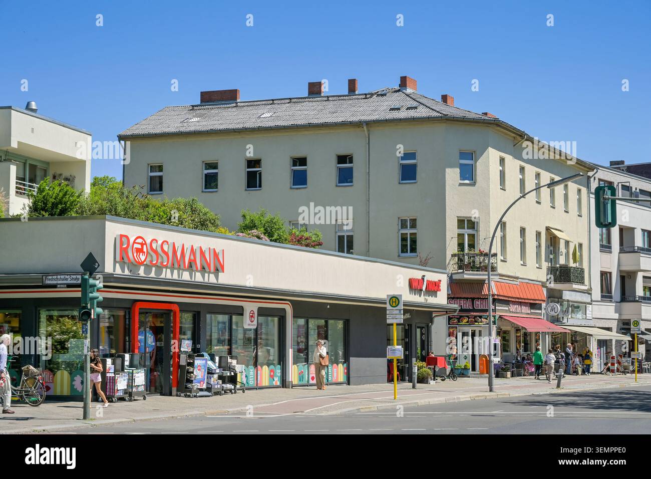 Rossmann Filiale, Straßenszene, Breite Straße, Schmargendorf ...