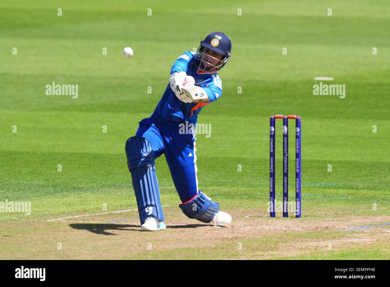 India's Smriti Mandhana in action during the Women's T20 World Cup warm ...