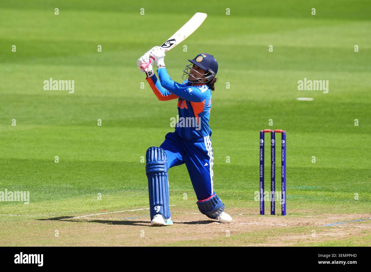 India's Smriti Mandhana in action during the Women's T20 World Cup warm ...