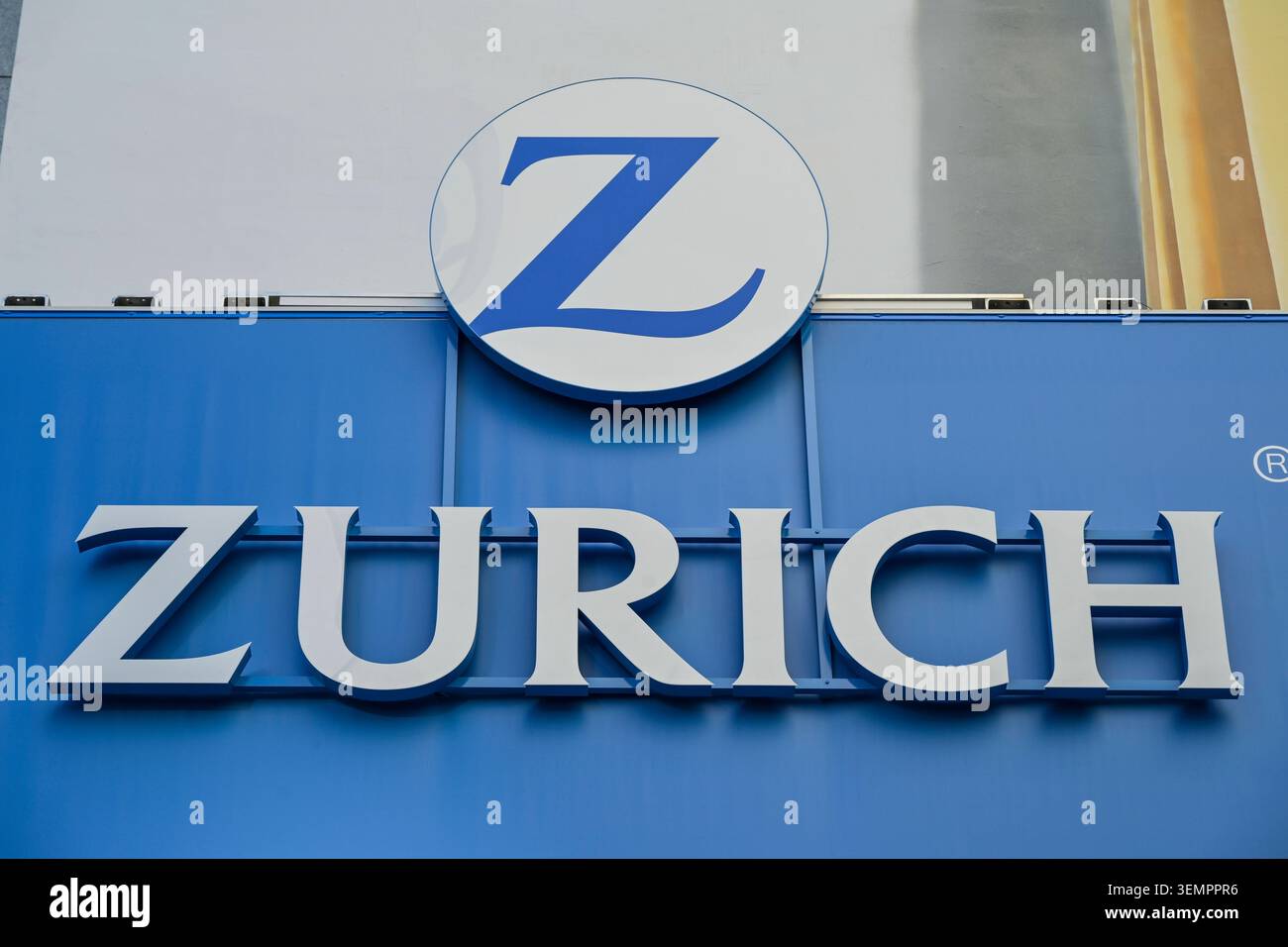 Logo Zurich Versicherungen, Berlin, Deutschland *** Logo Zurich ...