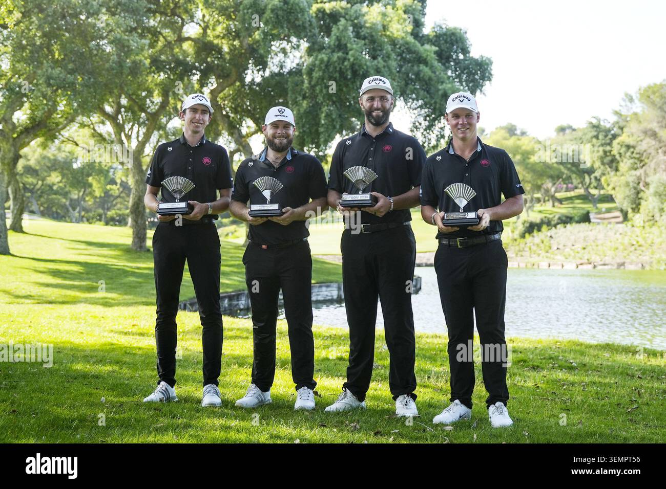 IPA85478887 - Legion XIII team pose with trophy during day four of the ...