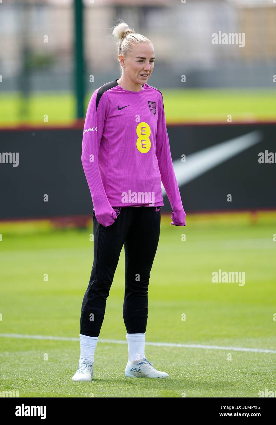 England's Alex Greenwood during a training session at the Melwood ...