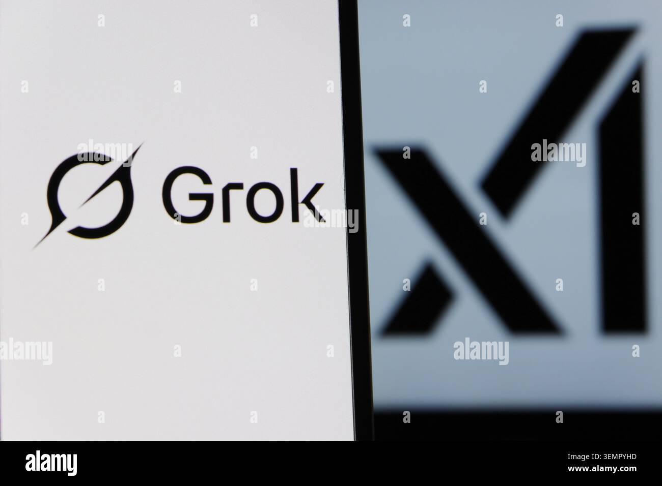 Indonesia. 08th June, 2026. In this photo illustration, the Grok logo ...
