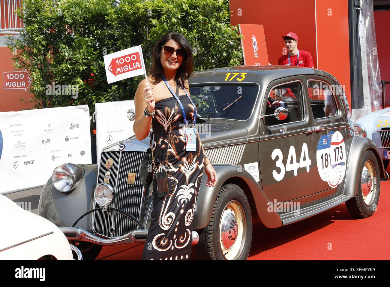 IPA85479995 - Atmosphere during punching of 1000 Miglia Historical Race ...
