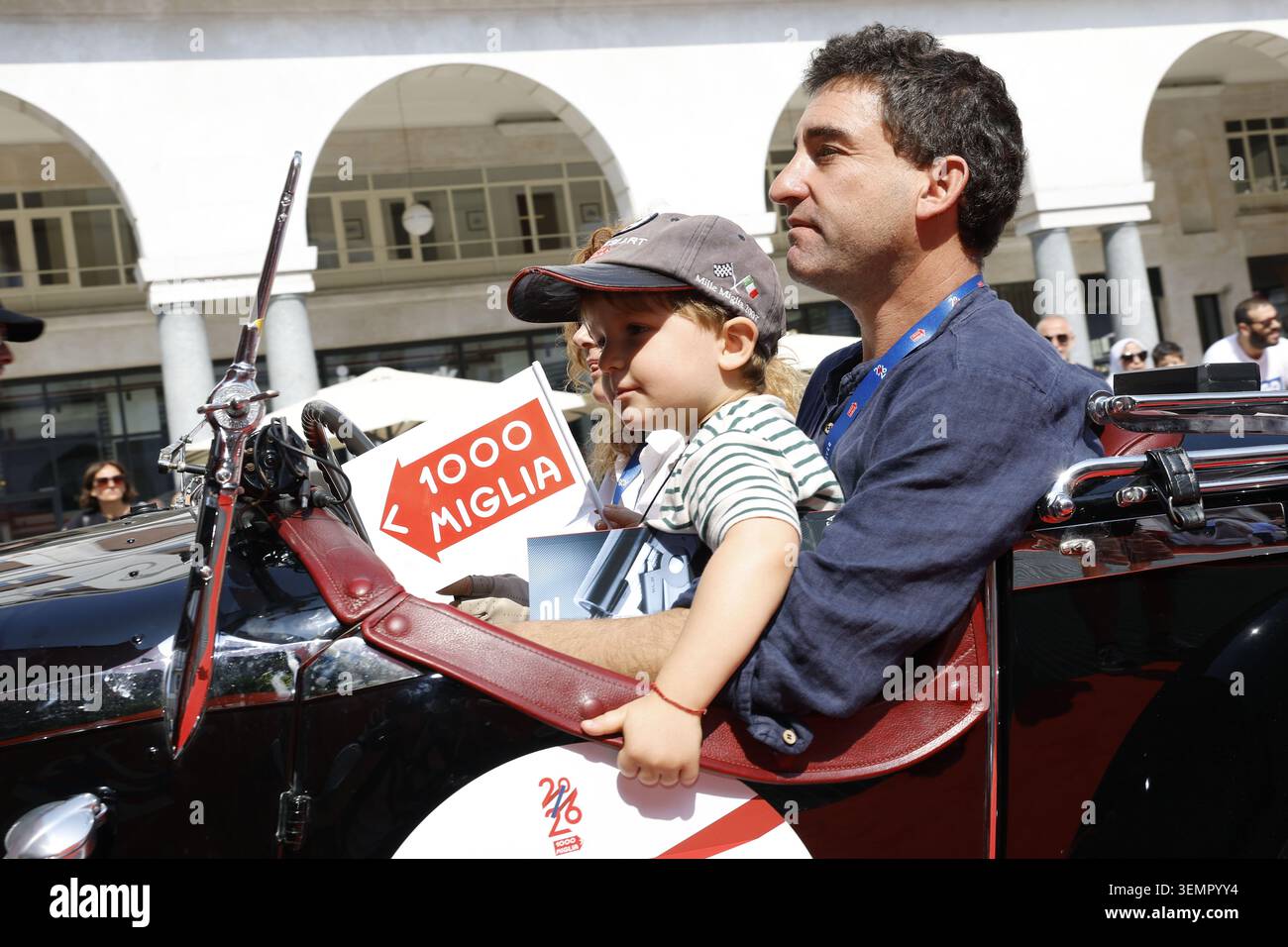 IPA85479983 - Juan Tonconogy during punching of 1000 Miglia Historical ...
