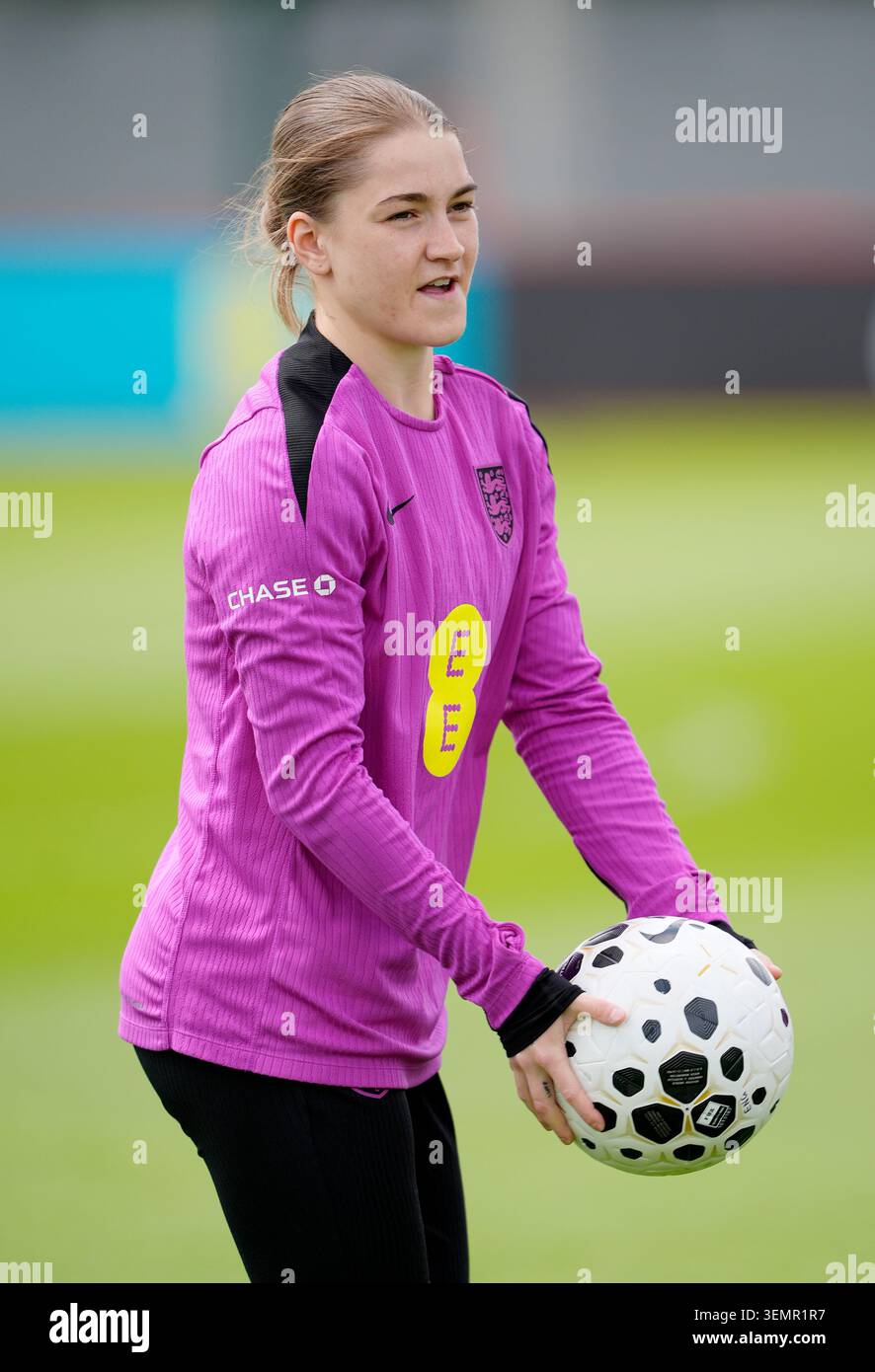England's Jess Park during a training session at the Melwood Training ...
