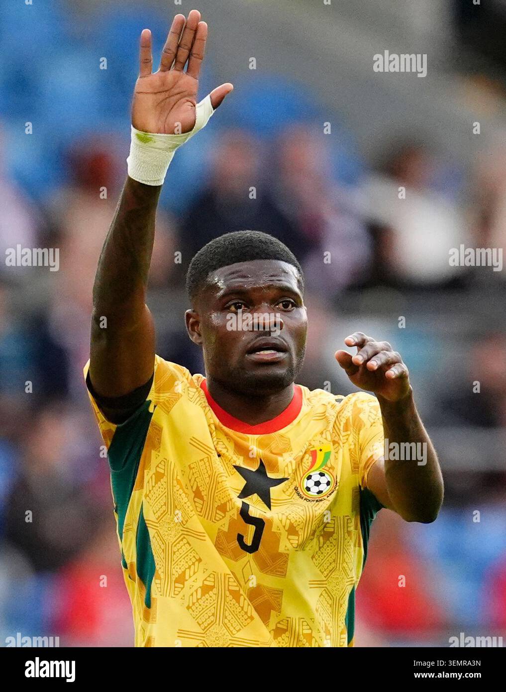 Ghana's Thomas Partey during the international friendly at the Cardiff ...