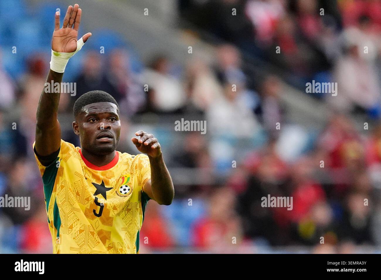 Ghana's Thomas Partey during the international friendly at the Cardiff ...