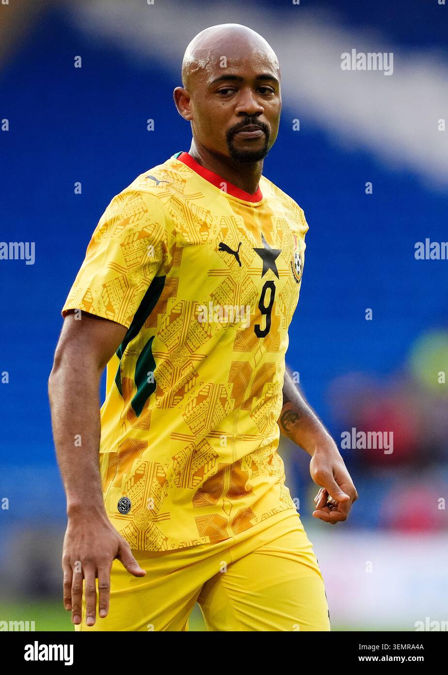 Ghana's Jordan Ayew during the international friendly at the Cardiff ...