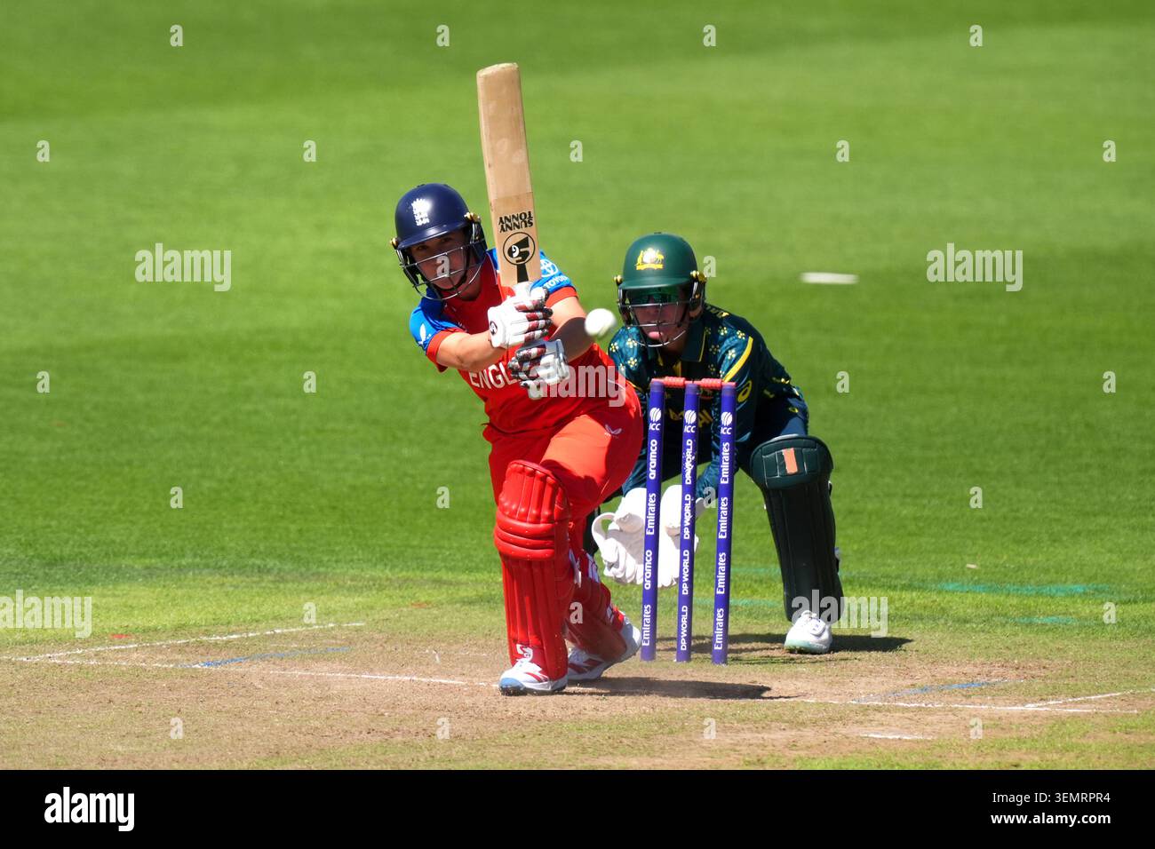 England's Alice Capsey in action during the Women's T20 World Cup warm ...