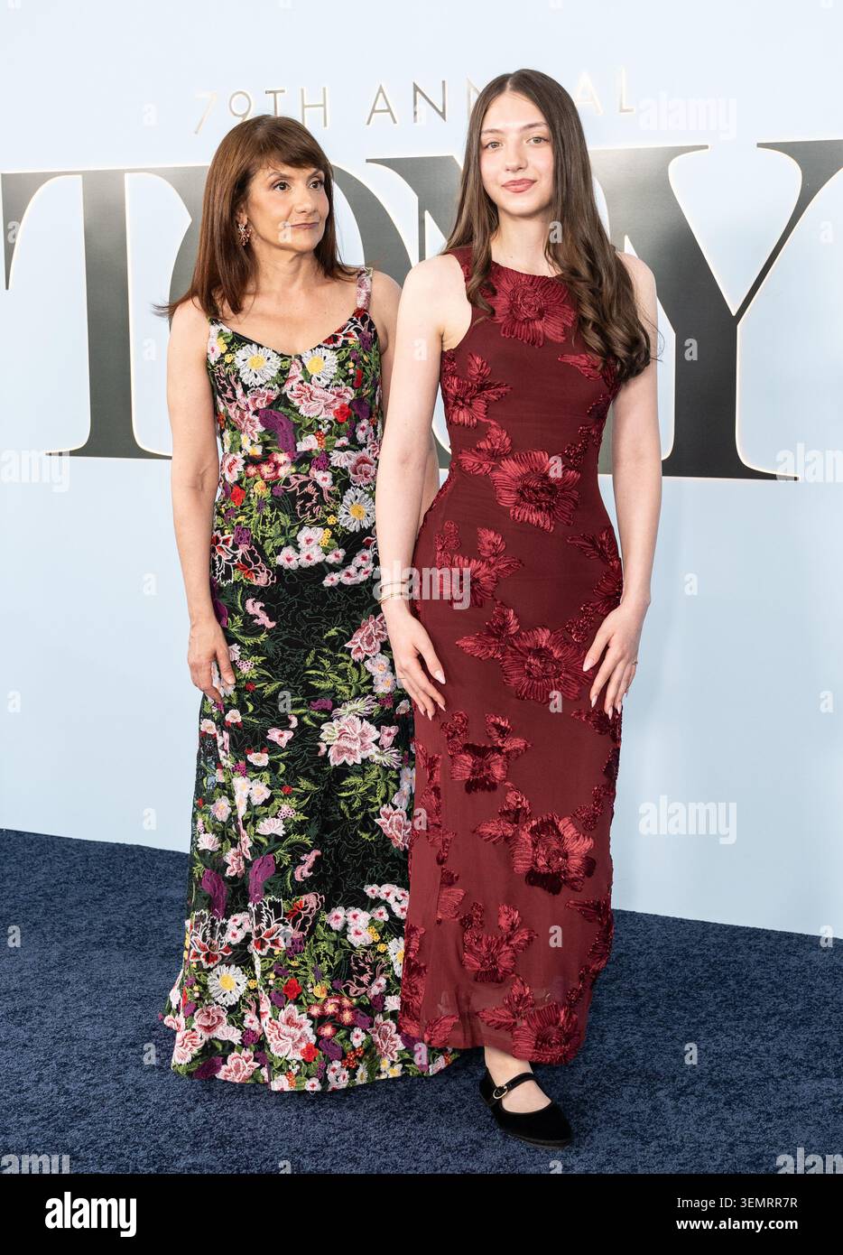 Gina Gionfriddo (L) attends 79th annual TONY awards at Radio City Music ...