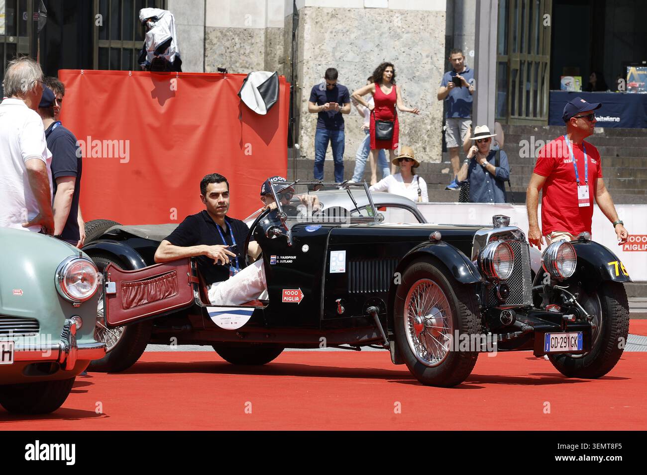 IPA85489427 - General view during punching of 1000 Miglia Historical ...