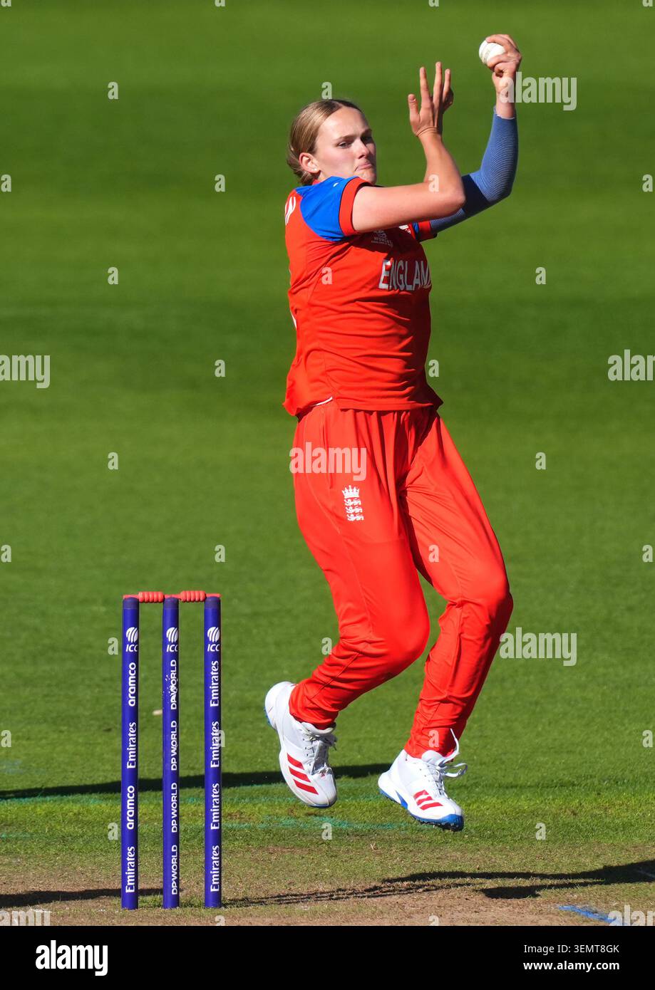 England's Tilly Corteen-Coleman in action during the Women's T20 World ...