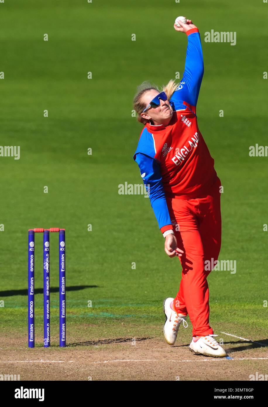 England's Sophie Ecclestone in action during the Women's T20 World Cup ...