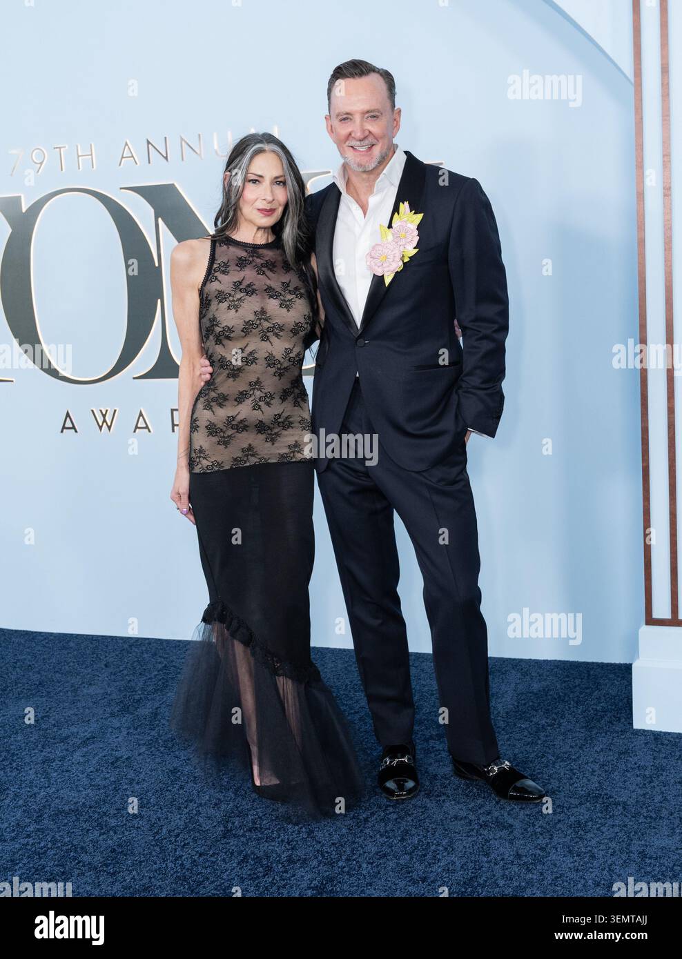 Stacy London and Clinton Kelly attend 79th annual TONY awards at Radio ...