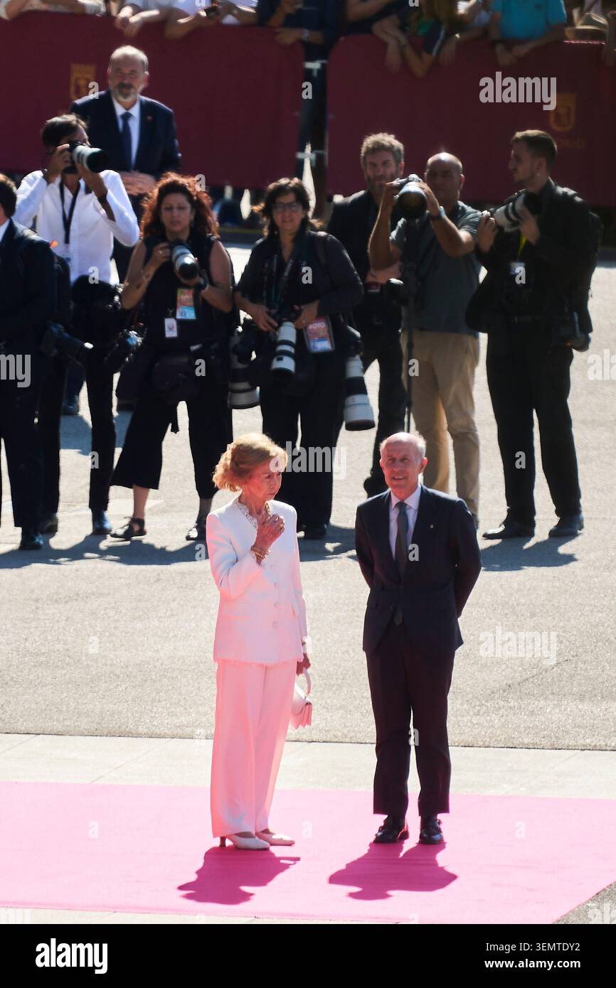 Madrid. Spain. 20260608, The former Queen Sofia attends flower offering ...