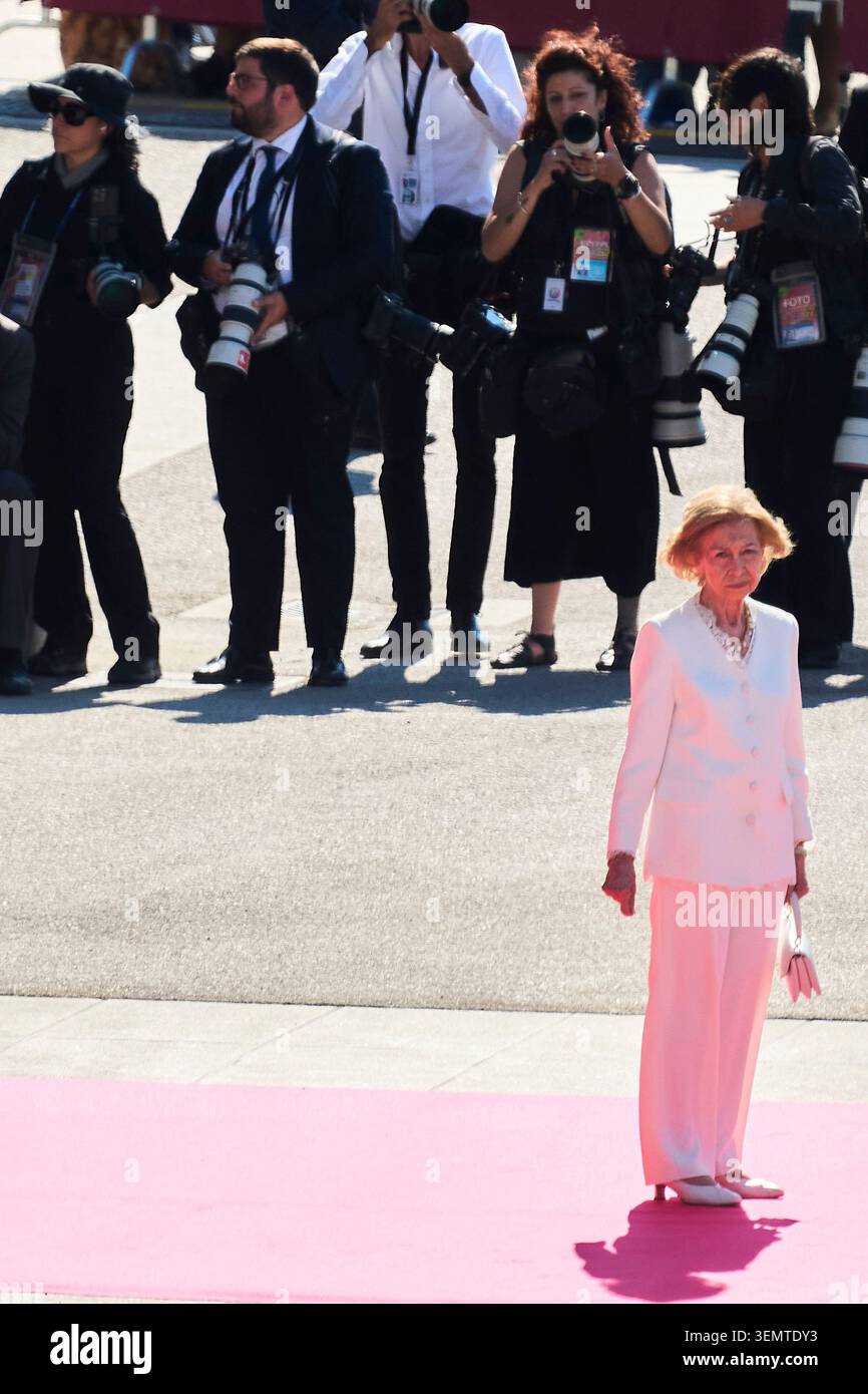 Madrid. Spain. 20260608, The former Queen Sofia attends flower offering ...