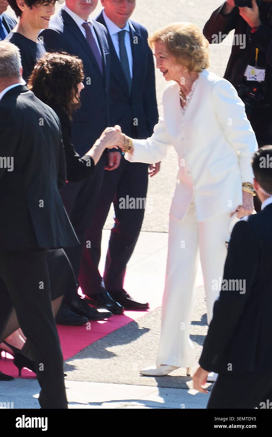Madrid. Spain. 20260608, The former Queen Sofia attends flower offering ...