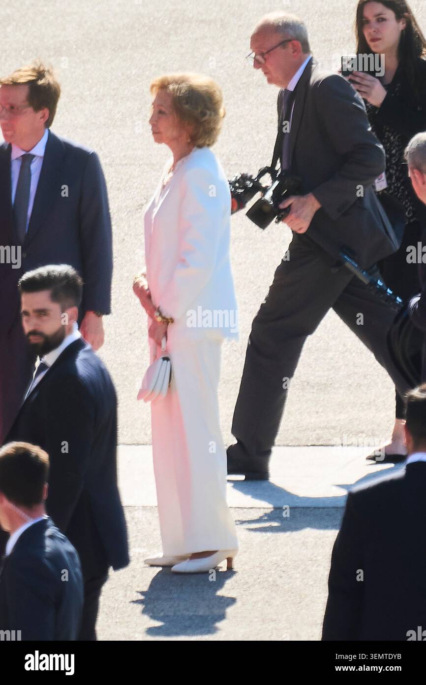 Madrid. Spain. 20260608, The former Queen Sofia attends flower offering ...