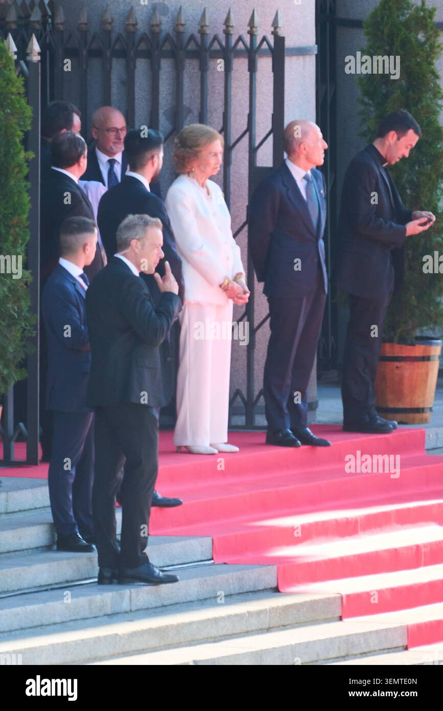 Madrid. Spain. 20260608, The former Queen Sofia attends flower offering ...