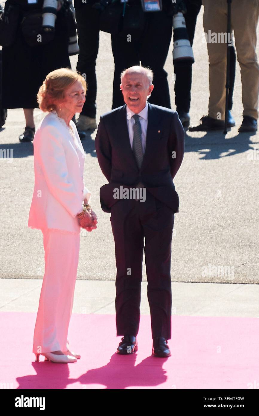 Madrid. Spain. 20260608, The former Queen Sofia attends flower offering ...