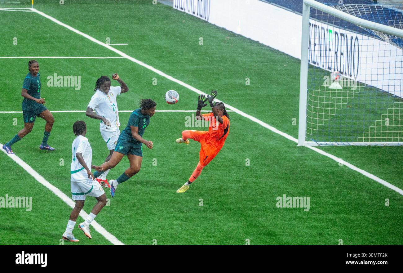 Ikenne, Ogun State, Nigeria, 8th June, 2026. Nigeria’s Joy Omewa scores ...