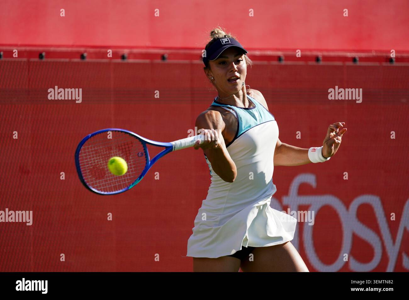 Romania's Jaqueline Cristian returns against China's Qinwen Zheng ...
